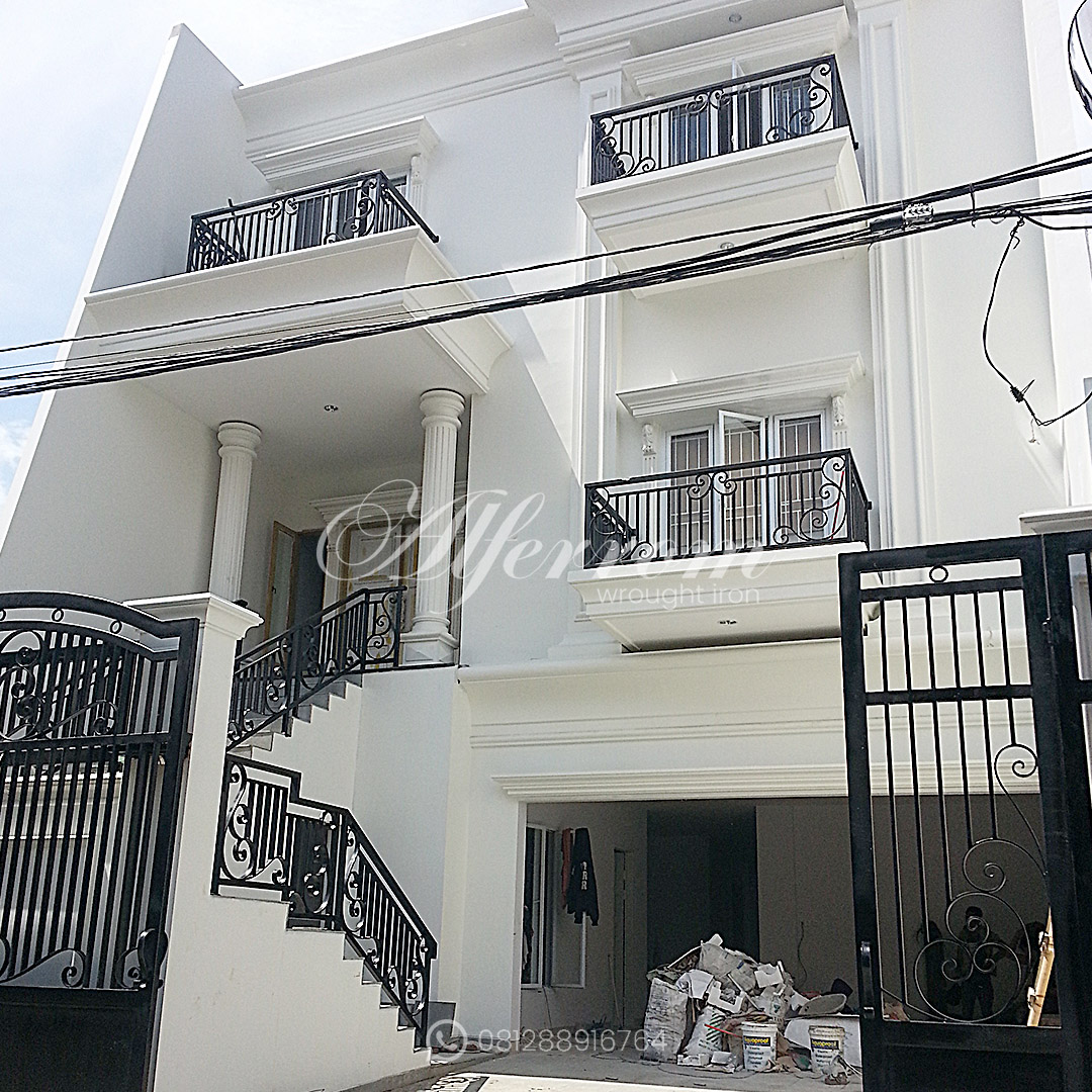 Proyek Alferrom - Pemasangan Pagar, Railing tangga, railing balkon ...